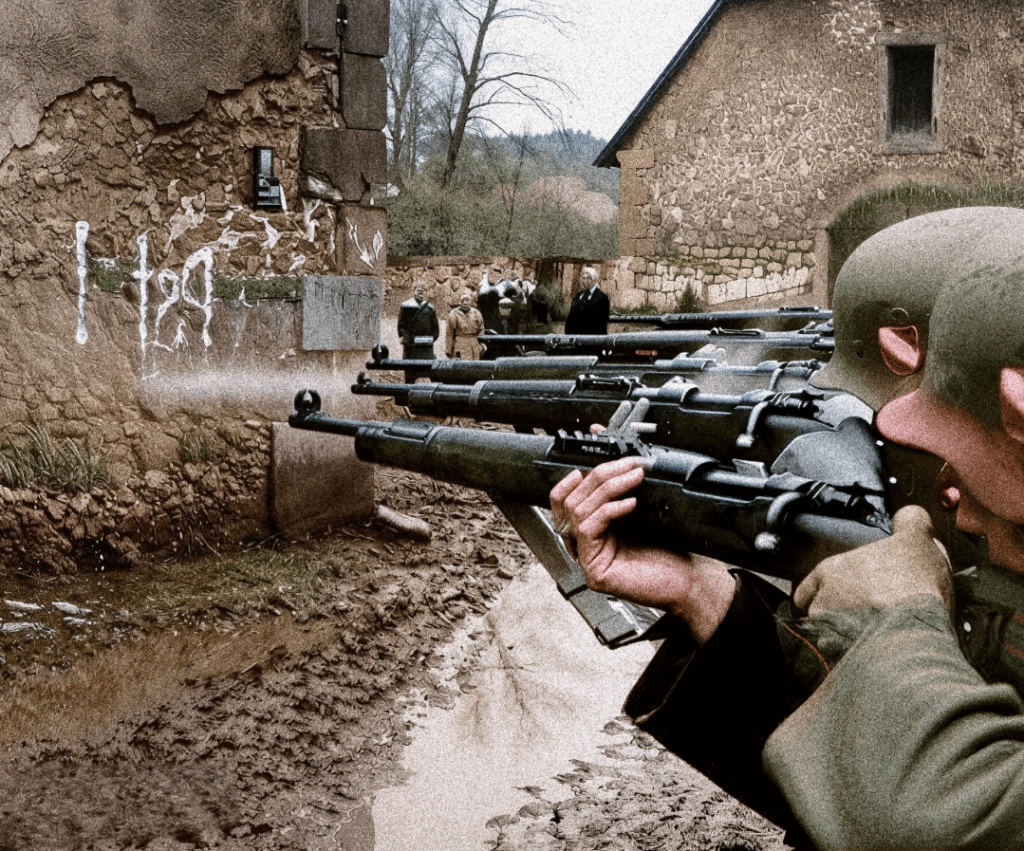 A group of German soldiers during an execution in 1942 – Daily News